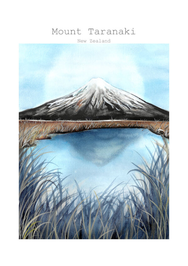 Mount Taranaki - NZ Places - FionaClarkeART.co.nz
