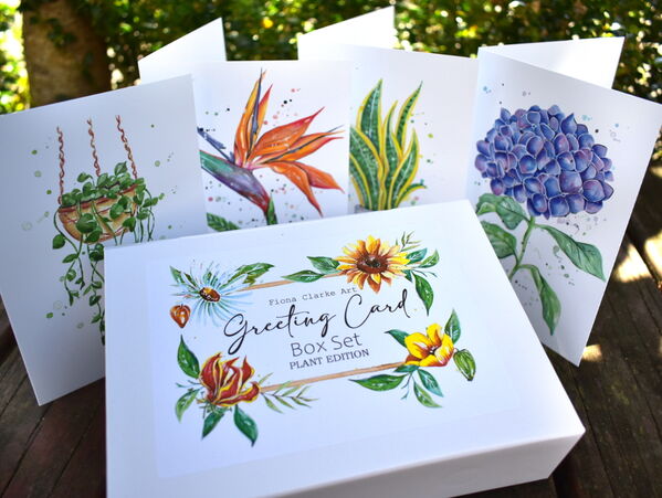 Greeting Card Box Set- PLANT Edition - Greeting Cards - FionaClarkeART ...