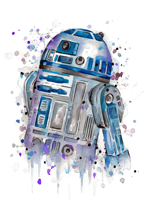 R2-D2 - archived - FionaClarkeART.co.nz