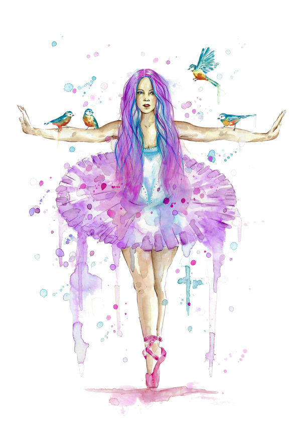 The Perfect Balance - cute and quirky - FionaClarkeART.co.nz